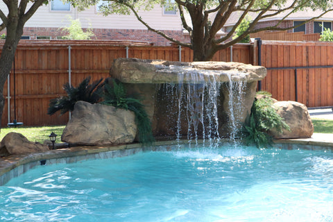 Sunset Grove - Complete Swimming Pool Waterfall Kit by Universal Rocks ...